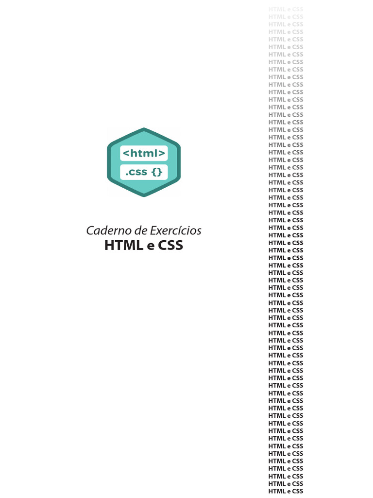 Caderno de exercicios HTML-CSS | PDF | Rede mundial de computadores | Internet e Web