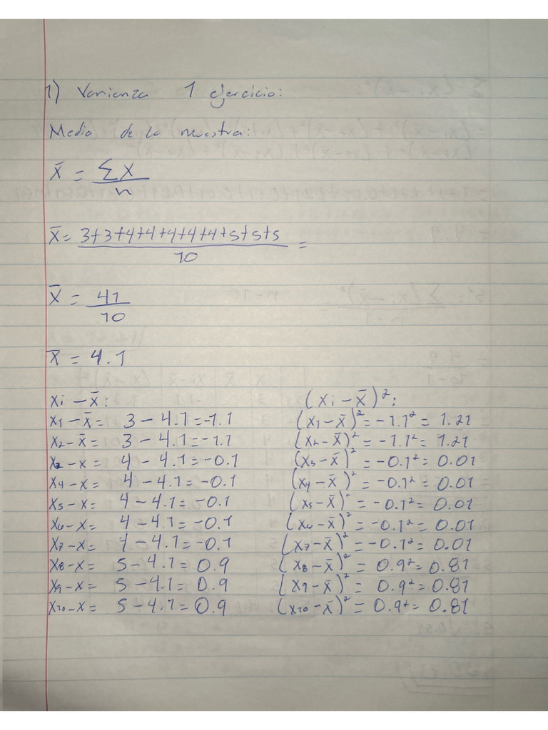 Tarea Ejercicios de Medidas de Dispersió | PDF