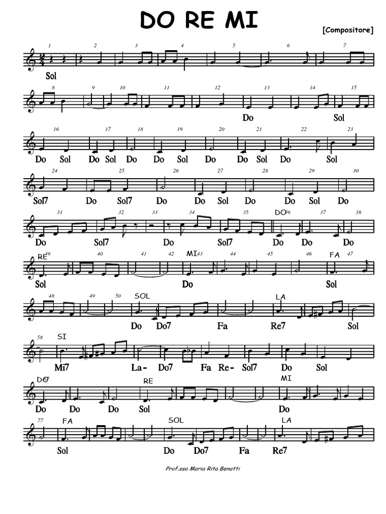 Do Re Mi Musical | PDF