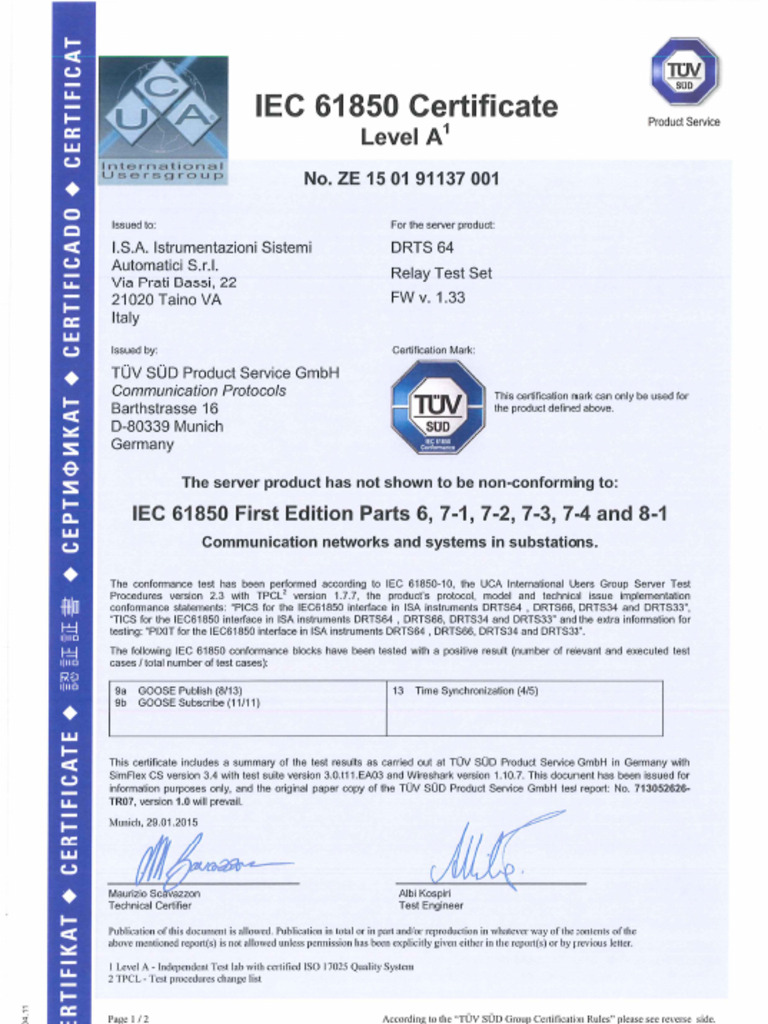 IEC Certification | PDF