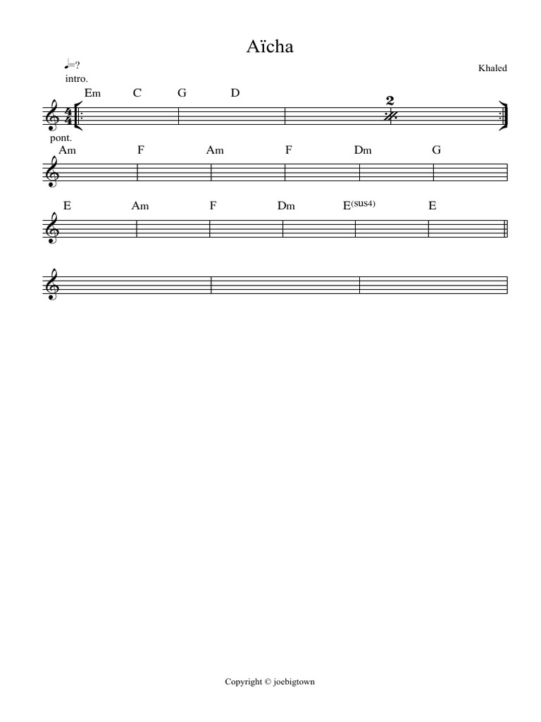 Aïcha - Full Score | PDF