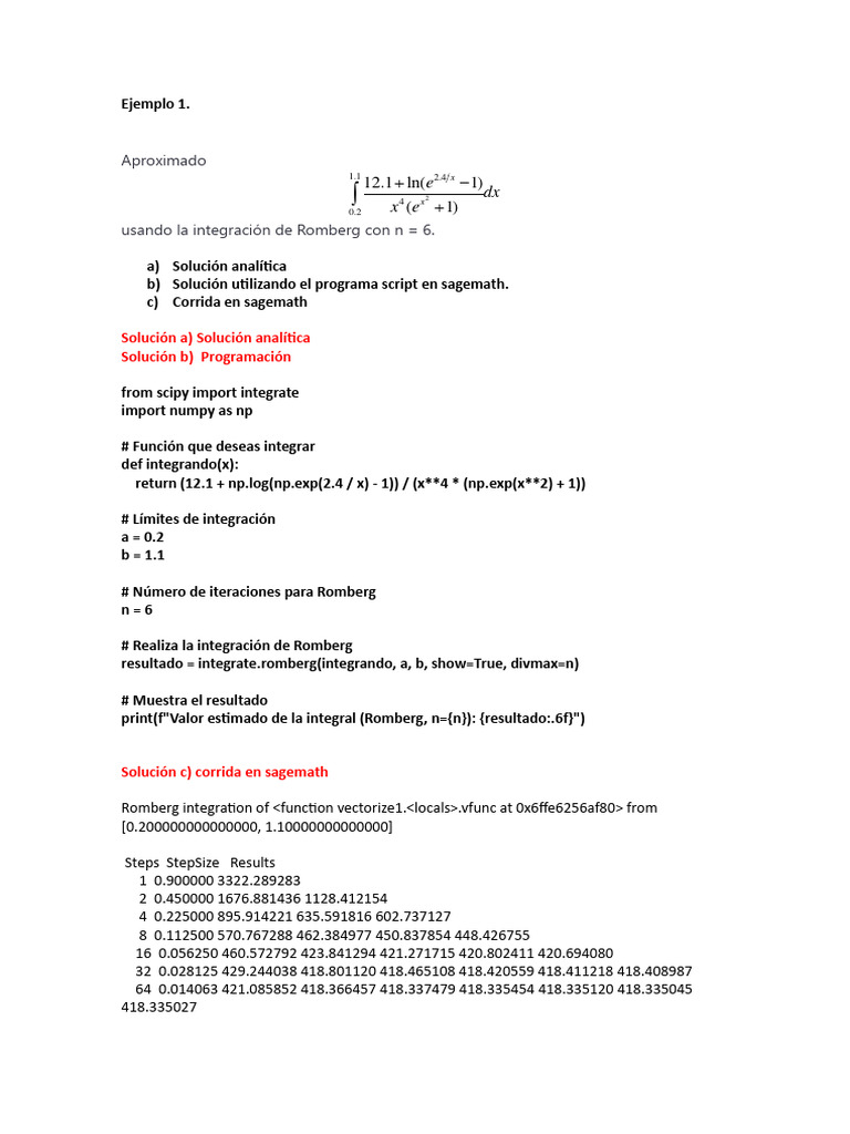 Ejemplo 1 | PDF | Integral | Zona