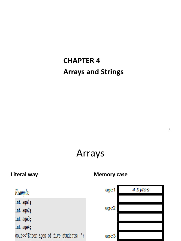 Chapter 4 Arrays And Strings Pdf String Computer Science Matrix