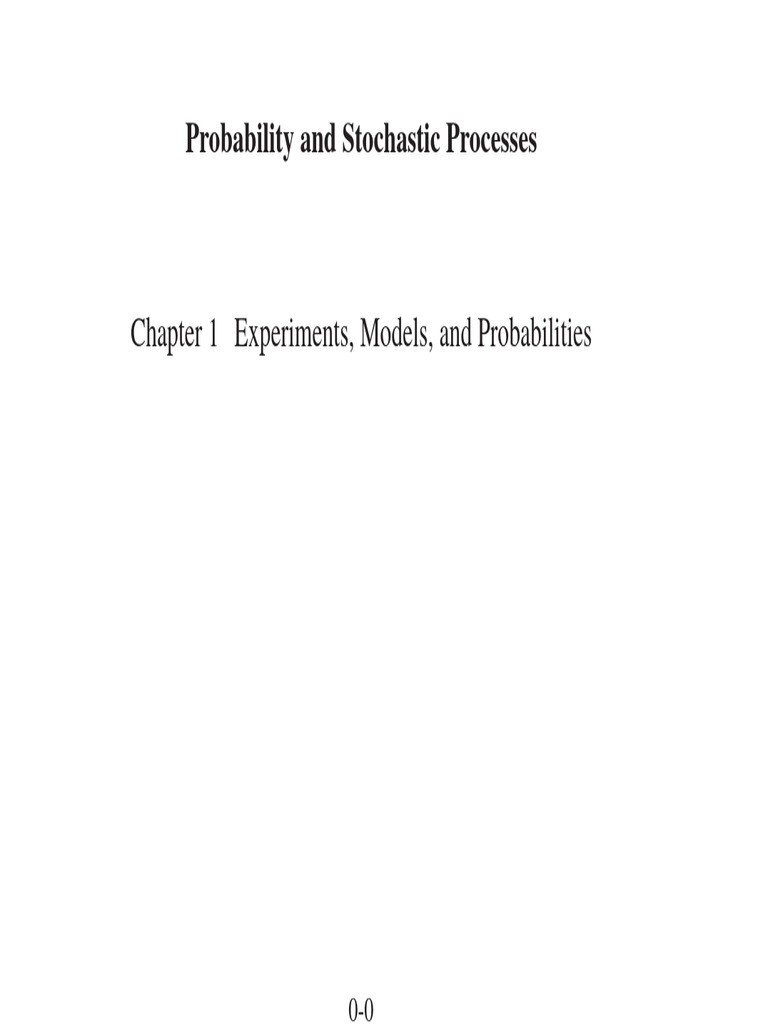 Chapter 1 | PDF | Set (Mathematics) | Probability Theory