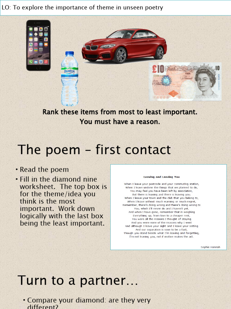 Unseen Poetry - Leaving You and Leaving | PDF