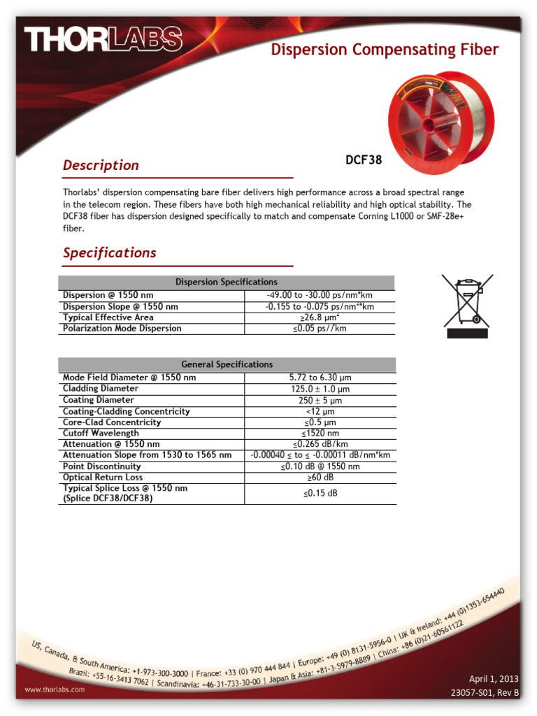 DCF38 SpecSheet | PDF