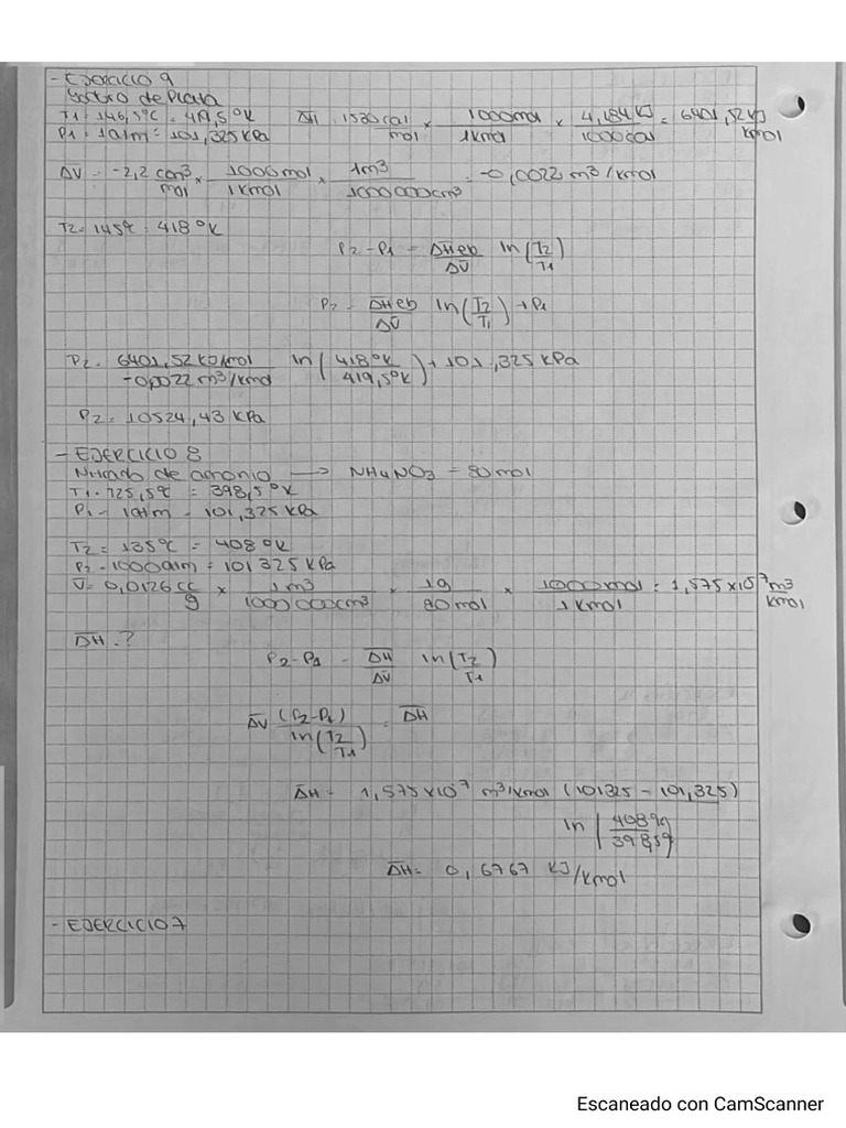Práctico Clausius Clapeyron | PDF