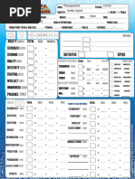 Mutants and Masterminds Third Edition Character Sheet | PDF