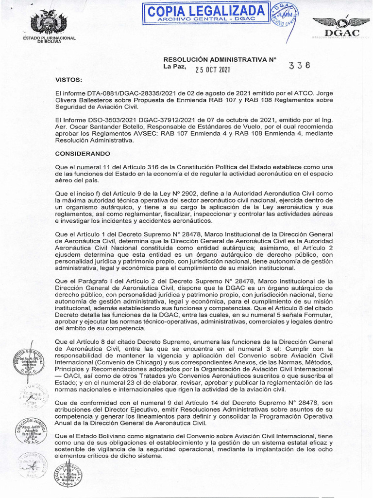 RAB-107 Edición 4 Enmienda 4 | PDF | Aeropuerto | Aeronave