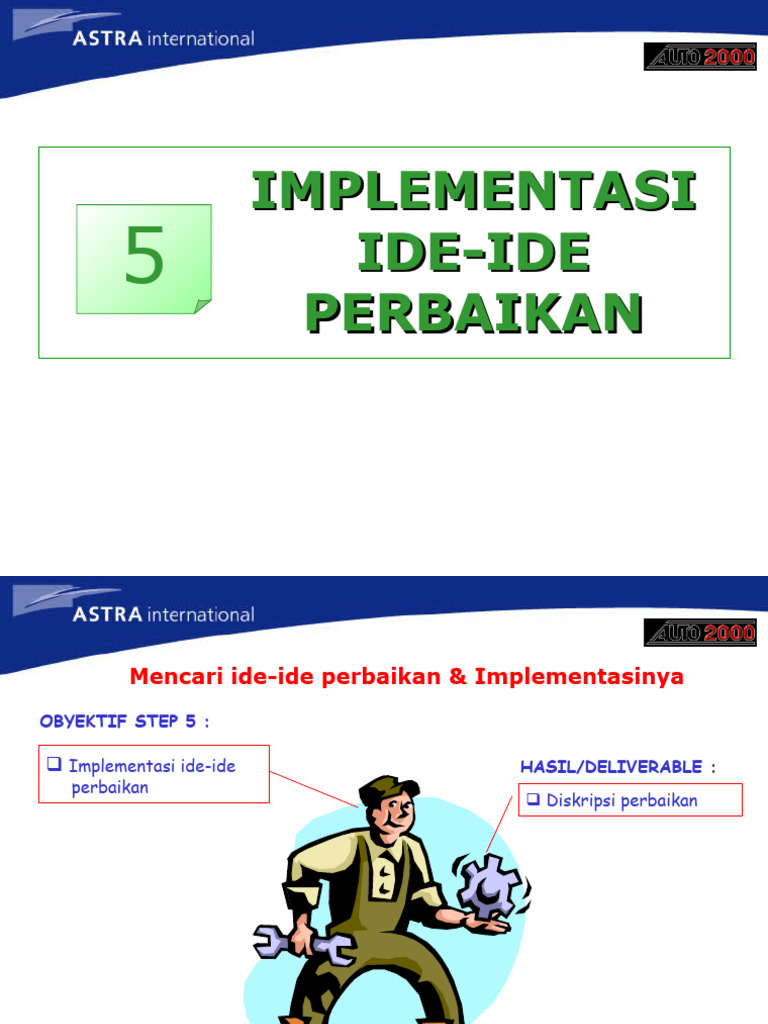 QCC-5 Implementasi Ide-Ide Perbaikan | PDF