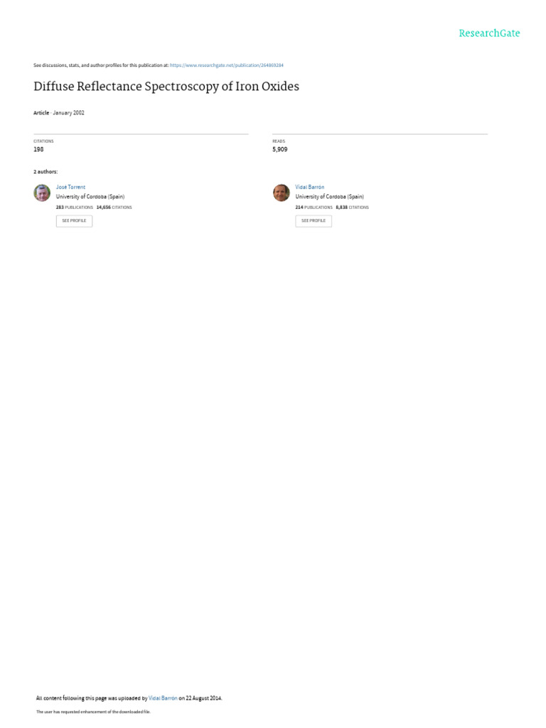 Barrón, Torrent - 2002 - Diffuse Reflectance Spectroscopy of Iron ...