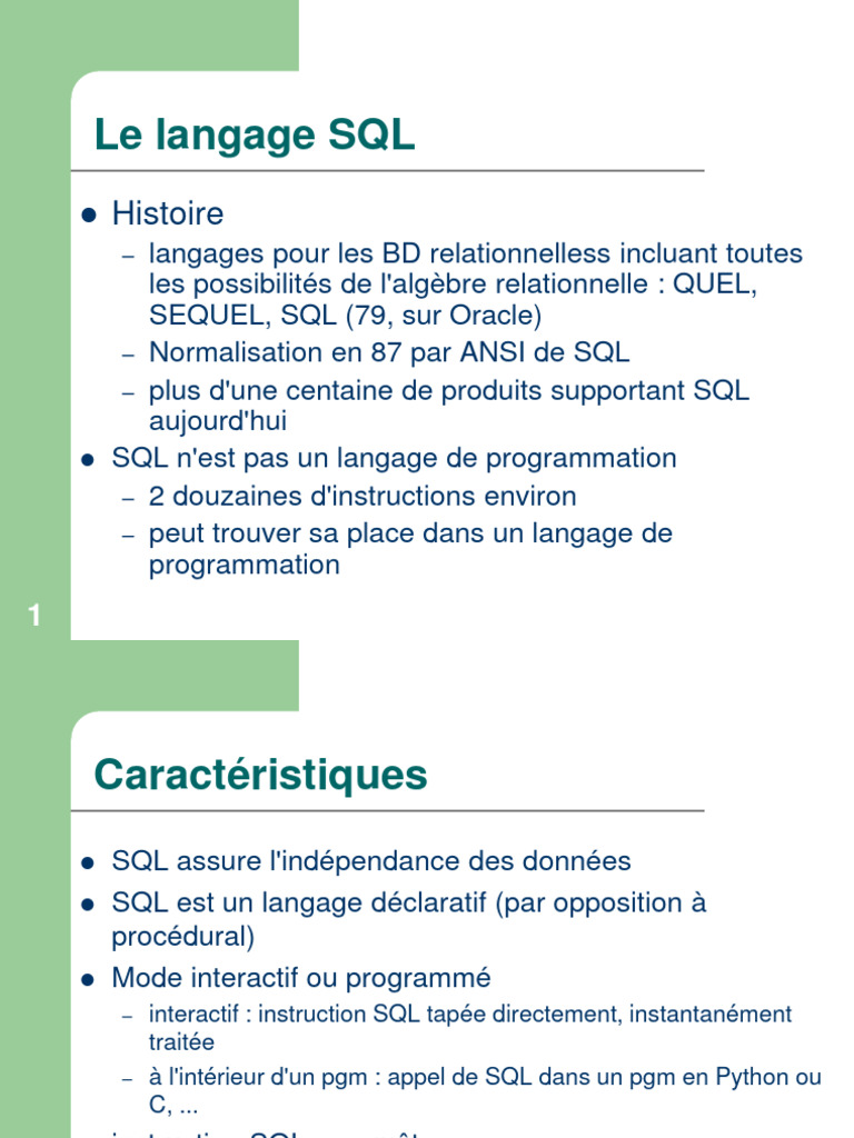 Cours SQL | PDF