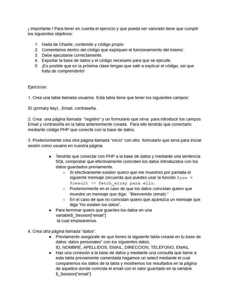 Tarea DIN | PDF | Bases de datos | Php