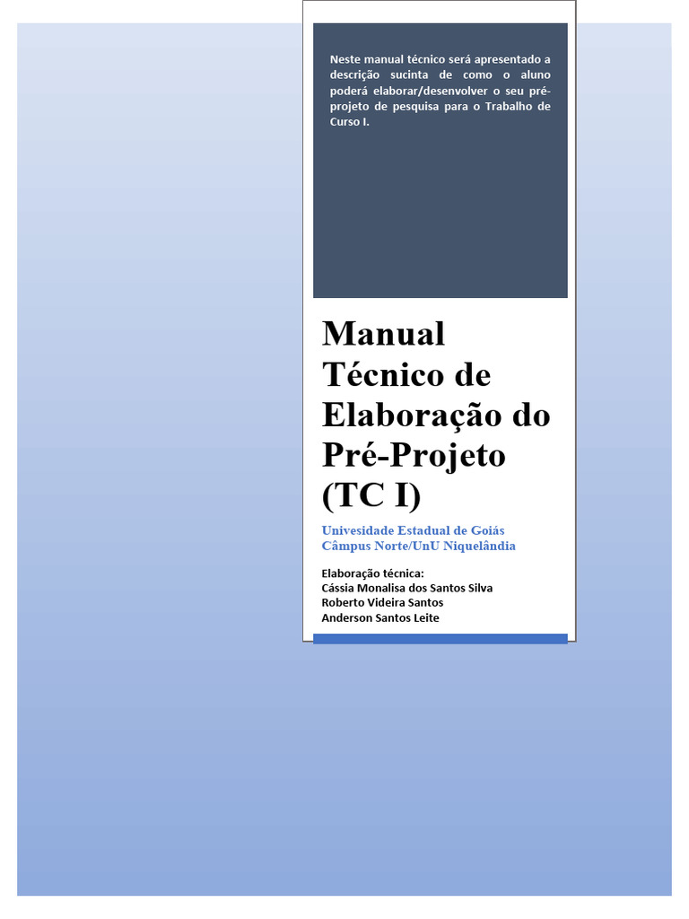 Modelo de Pre Projeto | PDF