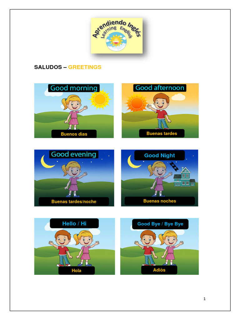 Saludos - Greetings | PDF