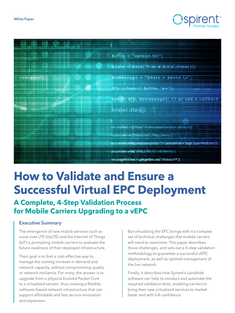 Vepc Deployment Whitepaper Download Free Pdf Computer Network Telecommunications