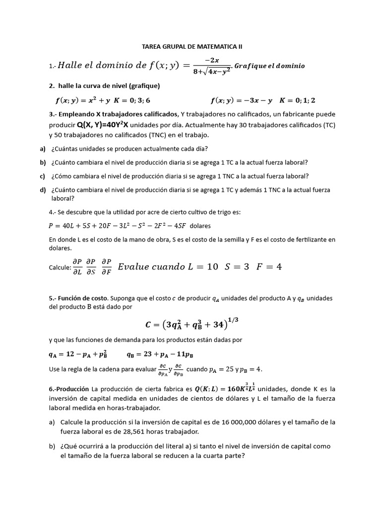 Tarea Matematica II s9 - s10 - s11 - s12 2023 | PDF | Monopolio | Precios