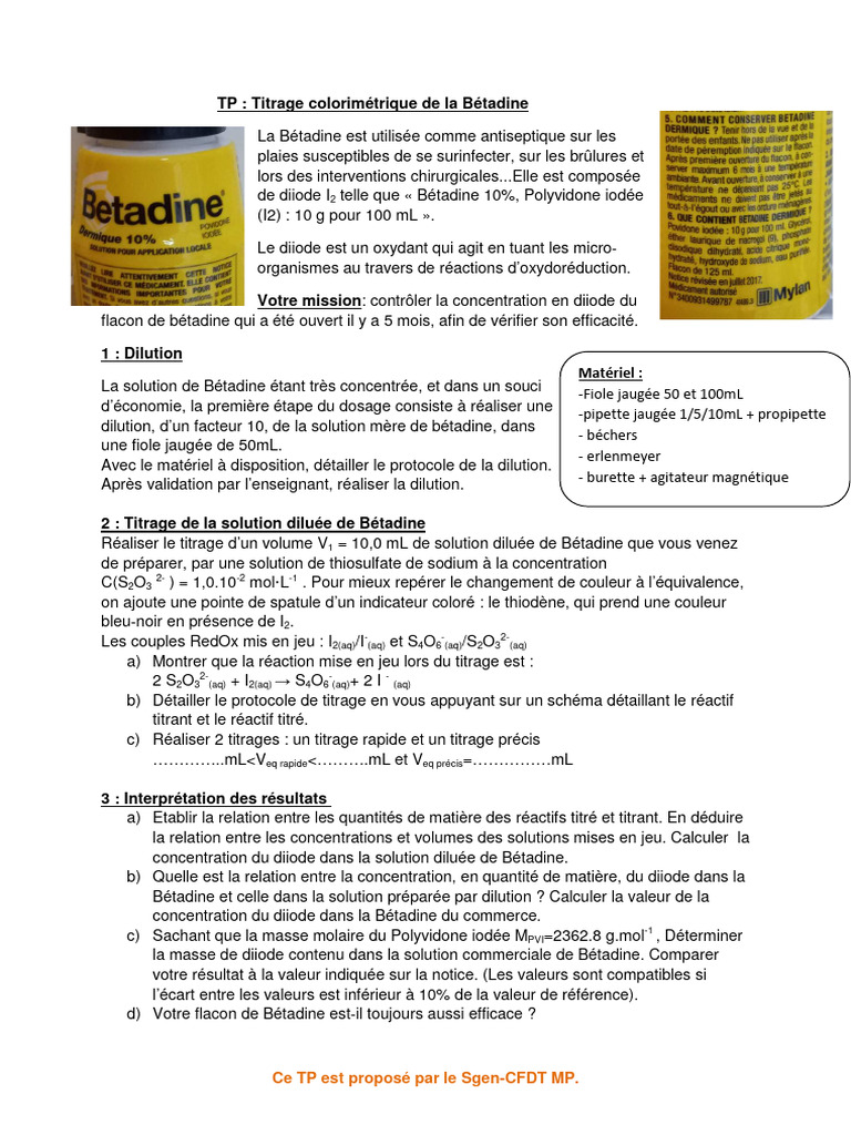 TP Betadine | PDF