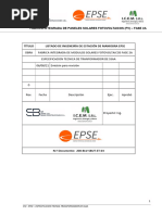 SMEC - Especificación Técnica Resumen | PDF | Transformador | Fusible (Eléctrico)