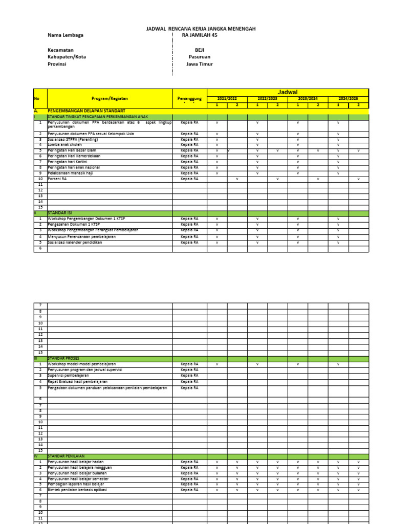 Aplikasi RK Ra 1 Jamilah | PDF
