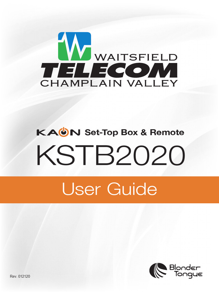 Kaon User Guide | PDF | Set Top Box | Wi Fi