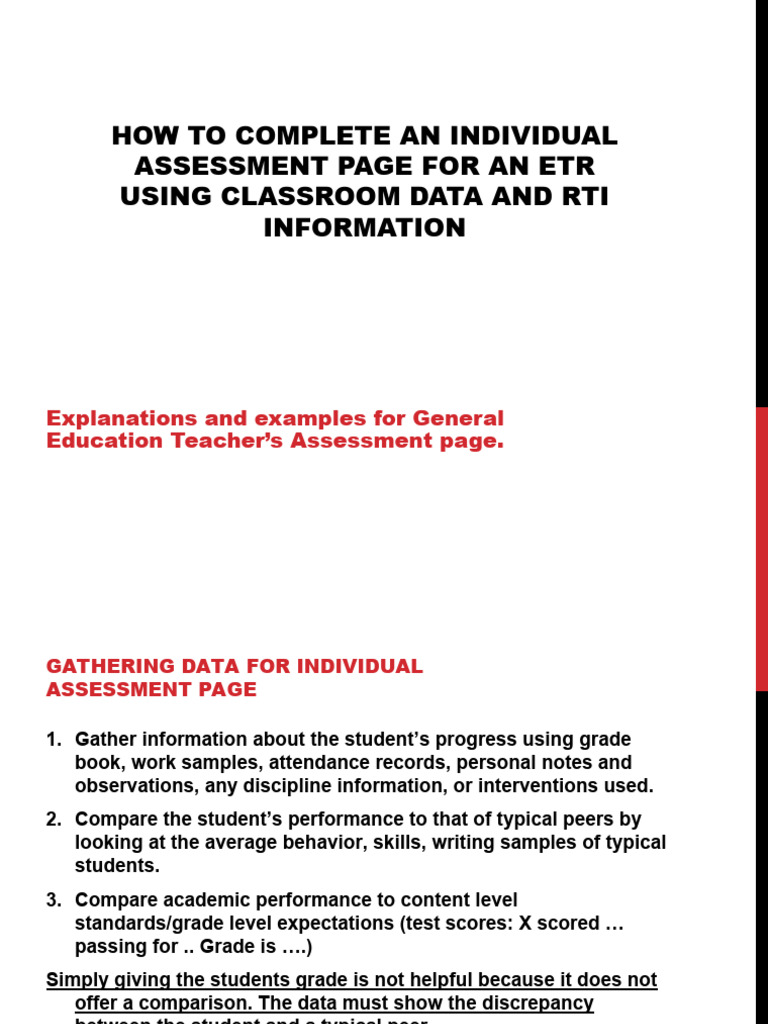 ETR Explanations and Examples | PDF