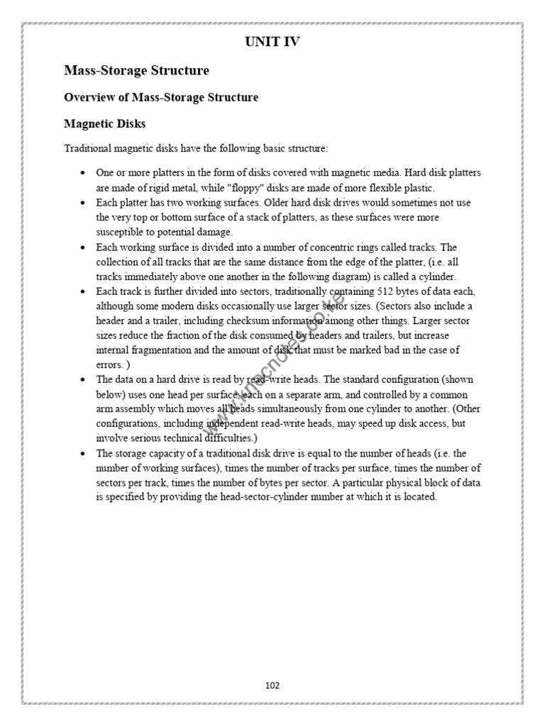 Mass Storage Structure | PDF Mass Storage Structure | PDF