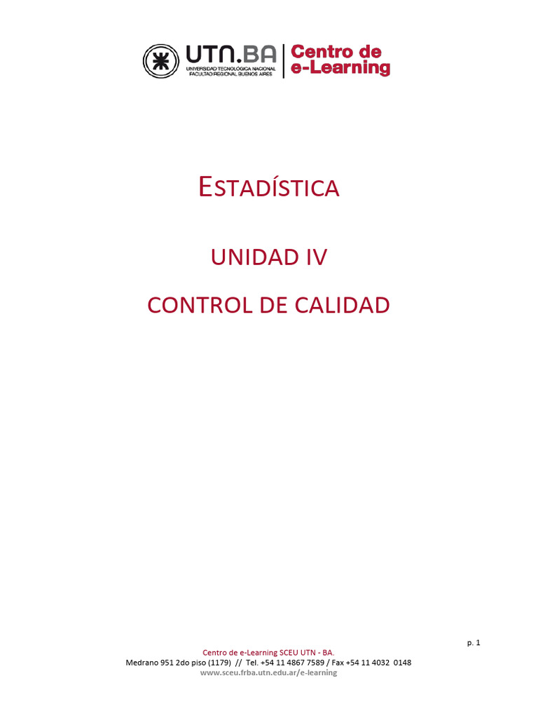 U4 Control de Calidad | PDF | Diseño | Ingeniería de confiabilidad