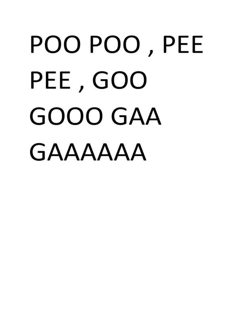 Poo Poo | PDF