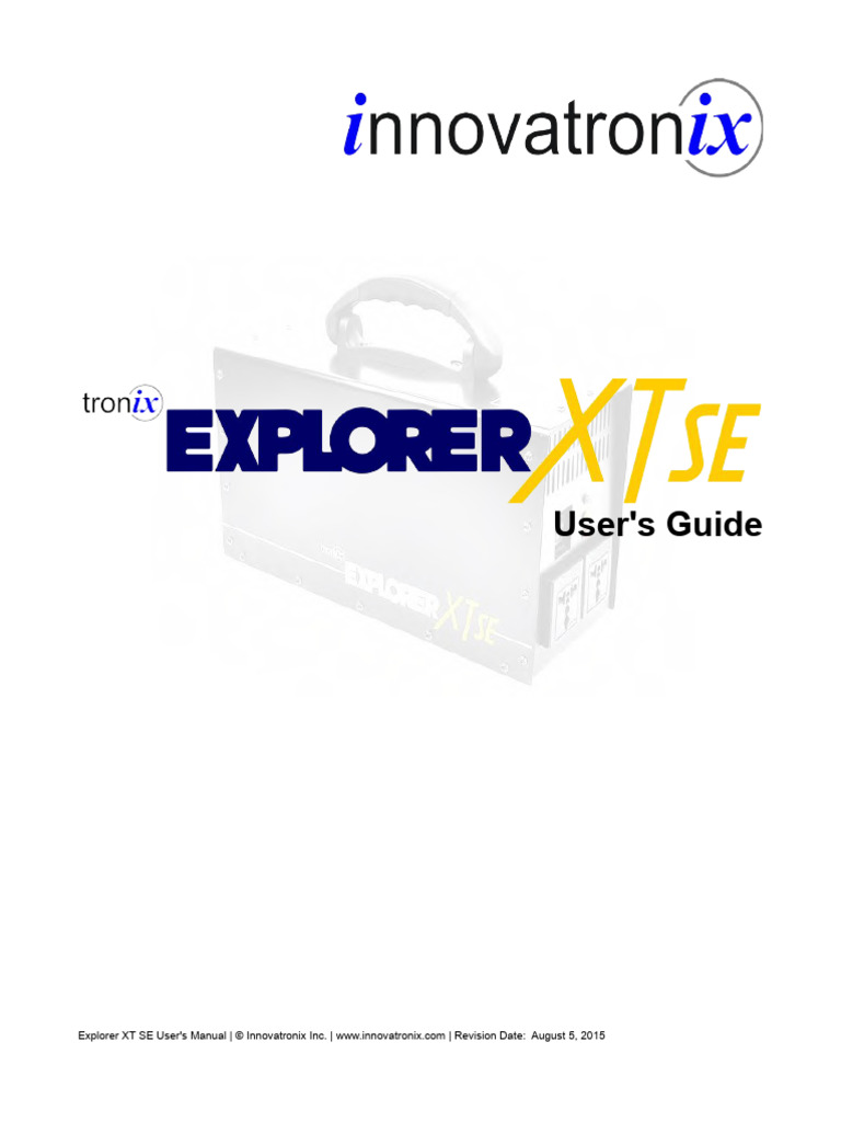 Explorer XT SE Users Manual Min | PDF | Ac Power Plugs And Sockets ...