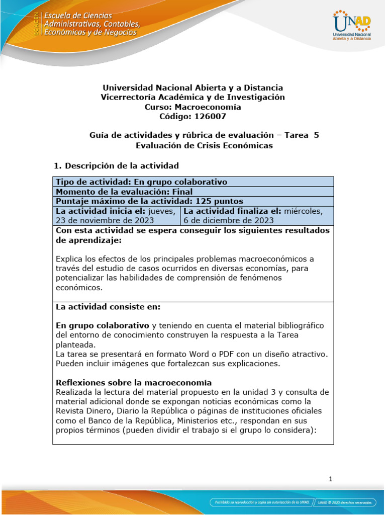 Evaluación de Crisis Económicas | PDF | Evaluación | Macroeconómica