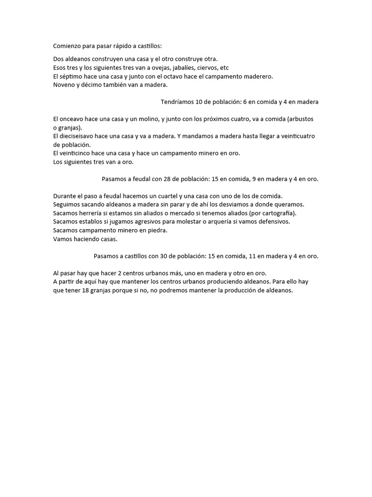 Guía Rápida AOE | PDF