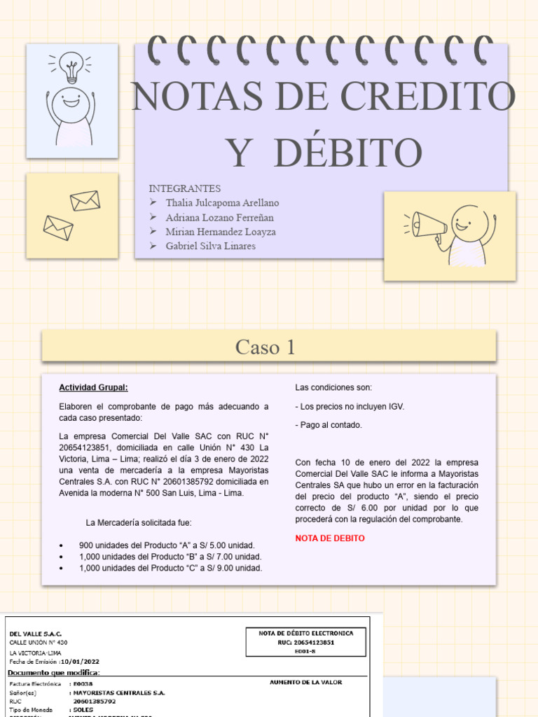 Notas de Credito y Débito[1] | PDF | Economias | Economía Financiera