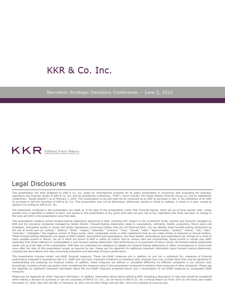 KKR's Growth and Market Insights | PDF | Private Equity | Stocks