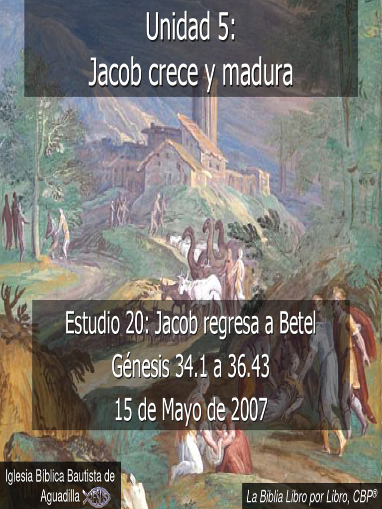20 Jacob Regresa A Betel | PDF | Jacob | Rachel