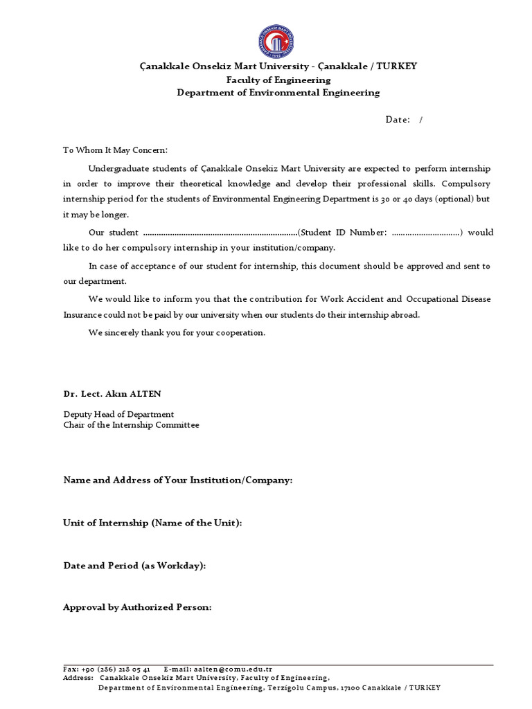 162 Internship Application Form Pdf