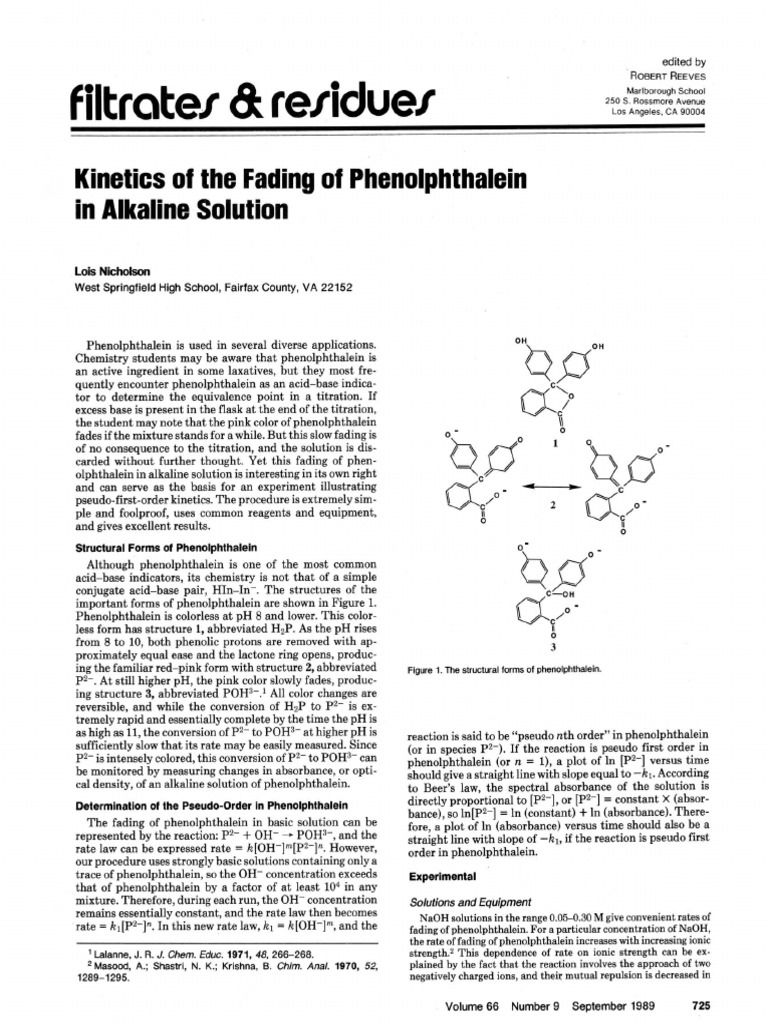 Nicholson 1989 | PDF | Chemical Substances | Chemistry