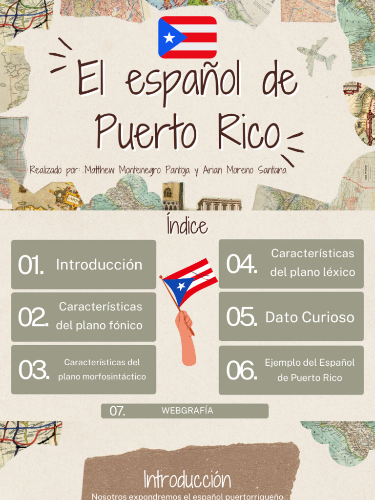 Trabajo de Español de Puerto Rico | PDF