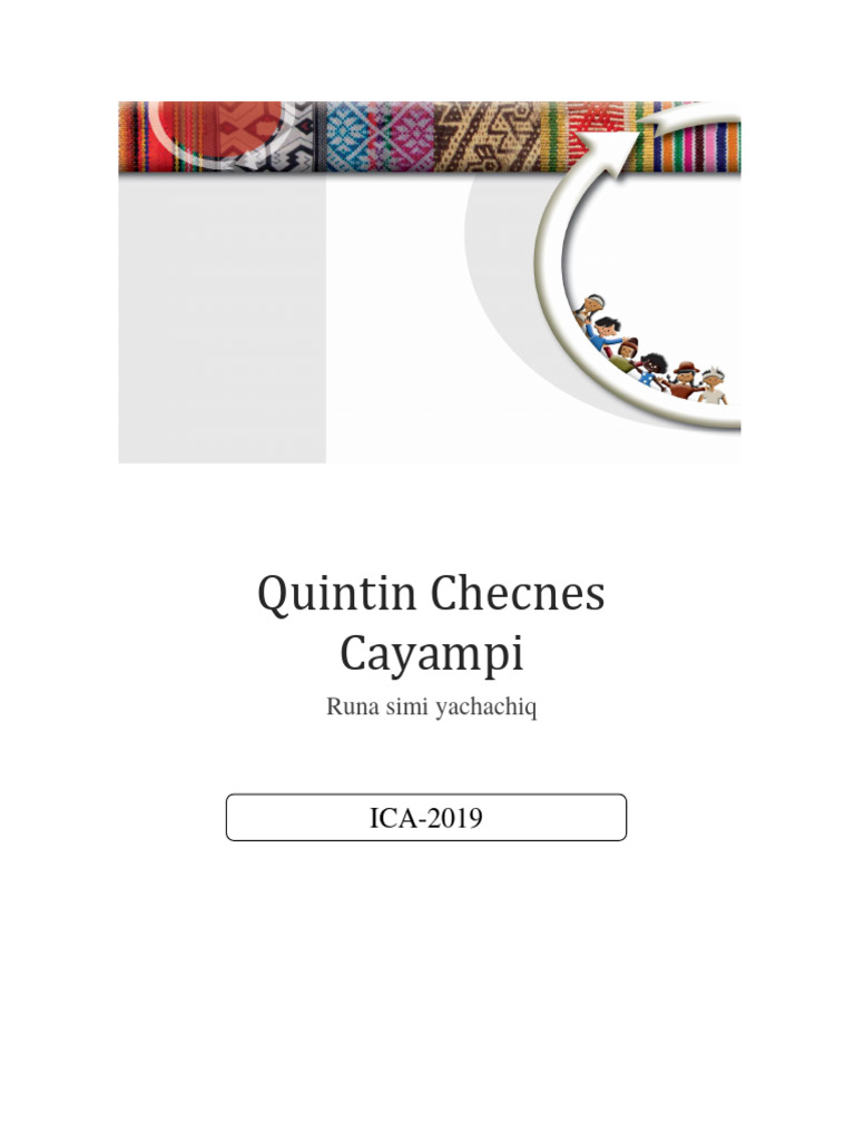 Runa Simi-2019 2 | PDF | Unidades Semánticas | Relaciones sintácticas