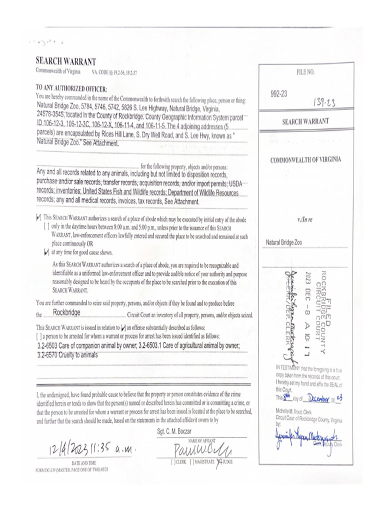 Search Warrant | PDF