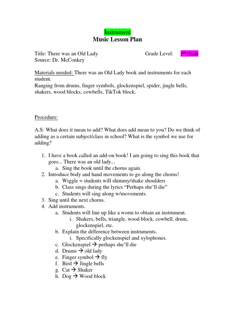 There Was An Old Lady | PDF | Learning | Psychology
