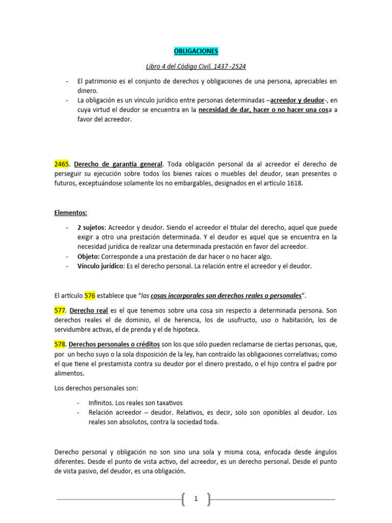 4obligaciones OK | PDF | Pagos | Estatuto de limitaciones
