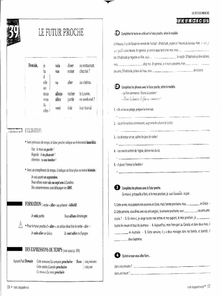 Futur Proche | PDF