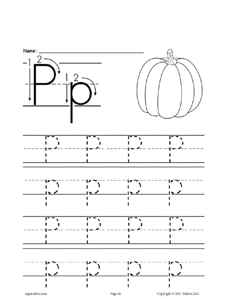 Worksheet Letter P | PDF