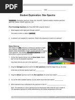Analyzing Star Spectra with Gizmo | PDF | Stars | Spectral Line