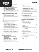 Unit 3 Simple Present Tense Exercises | PDF | Linguistics | Grammar