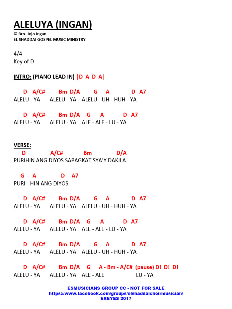04 - Alleluia - Aleluya (INGAN) | PDF