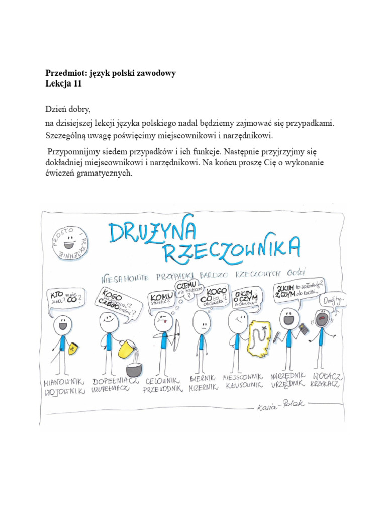 Lekcja 11 - Język Polski | PDF