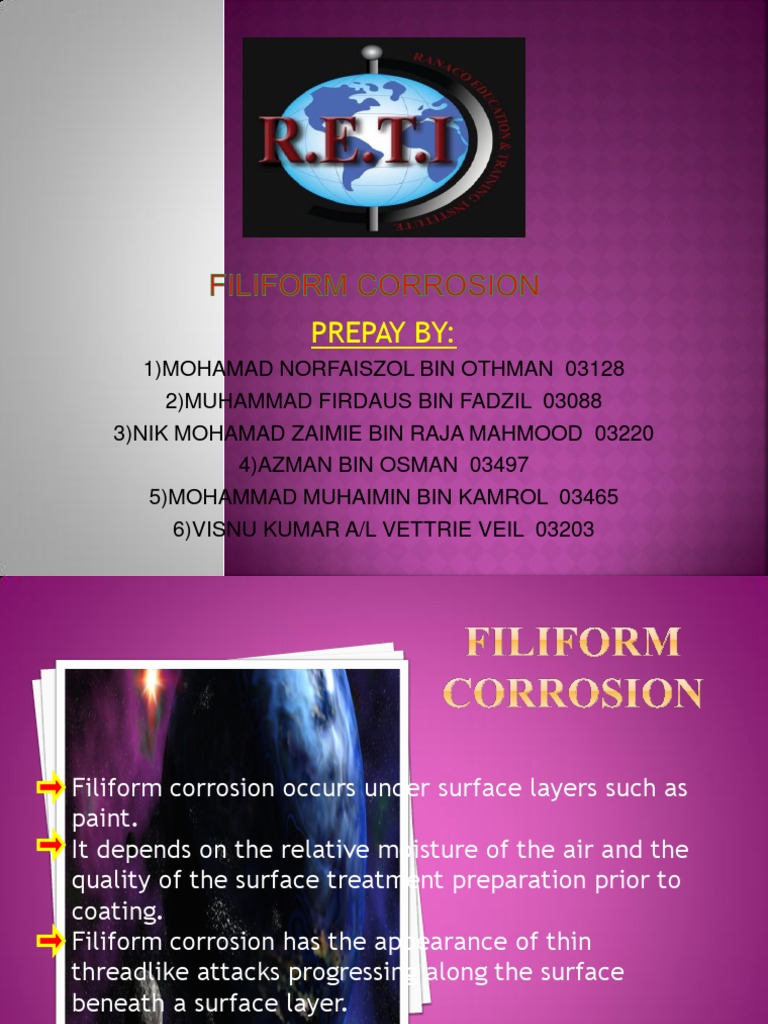 Filiform Corrosion | Corrosion | Building Materials