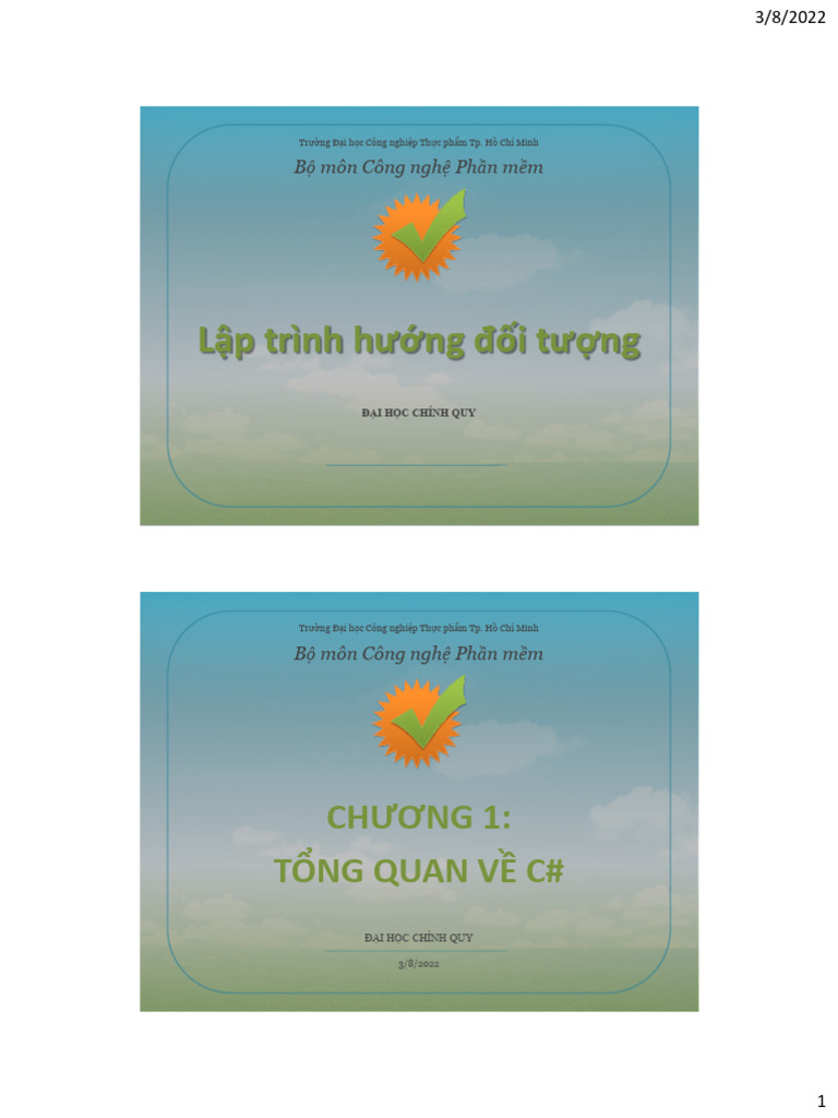 Chuong 01 Tong Quan CSharp | PDF